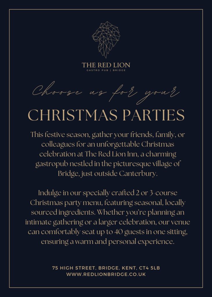 The Red Lion Inn. Dog-Friendly Gastropub In Bridge, Kent