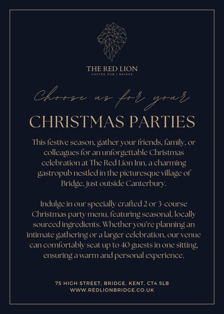 The Red Lion Inn. Dog-Friendly Gastropub In Bridge, Kent